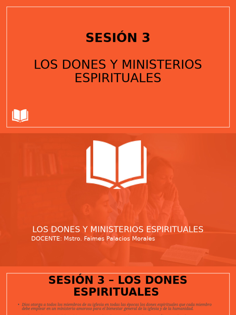 Dones y Ministerios Espirituales | PDF | Iglesia cristiana | espíritu Santo