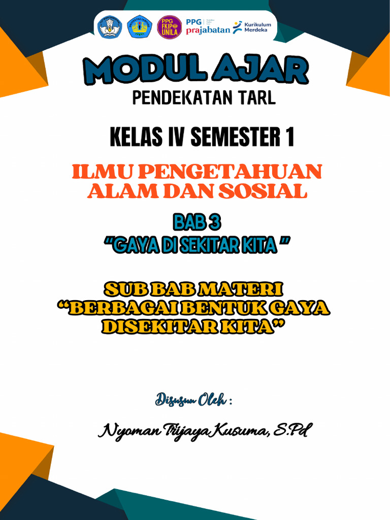 MODUL AJAR KURIKULUM MERDEKA tarl | PDF