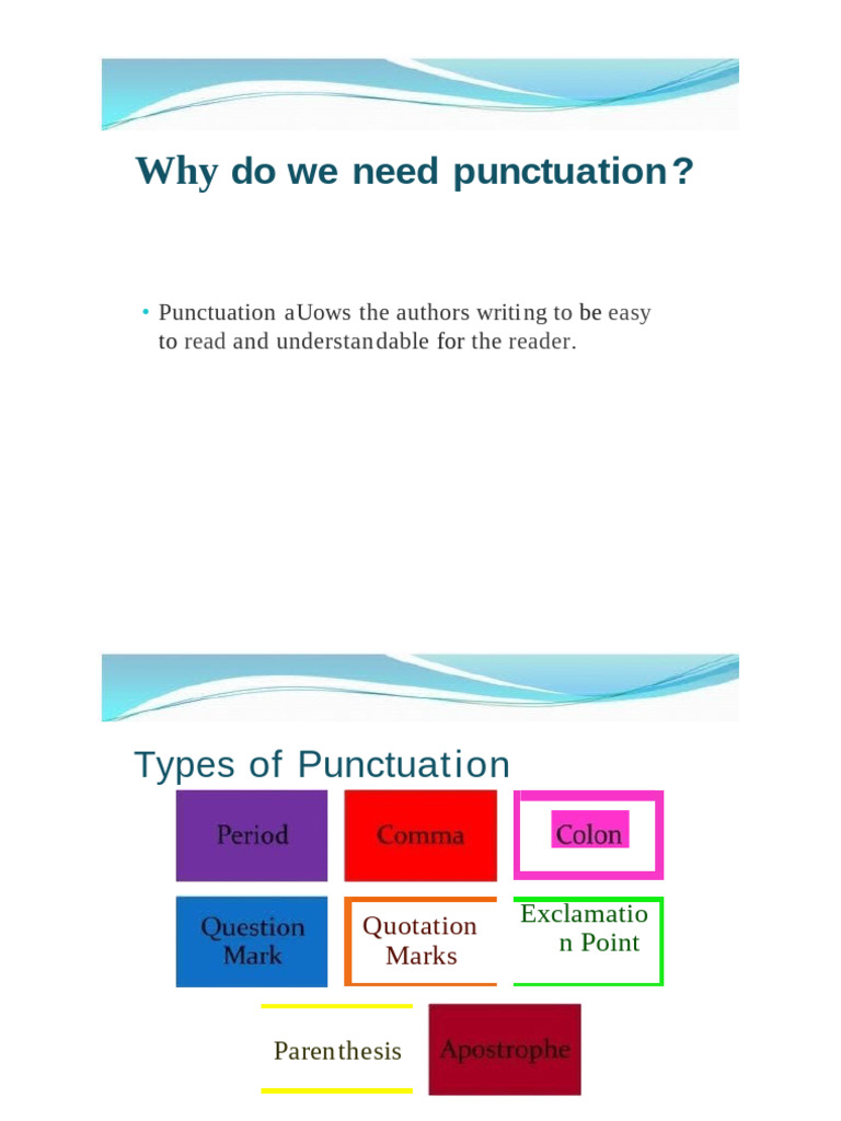 Punctuation Powerpoint 2 638 (13 Files Merged) | PDF | Typography | Notation