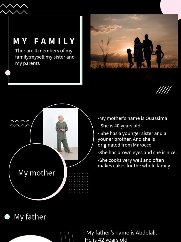 My Family: Members and Background | PDF