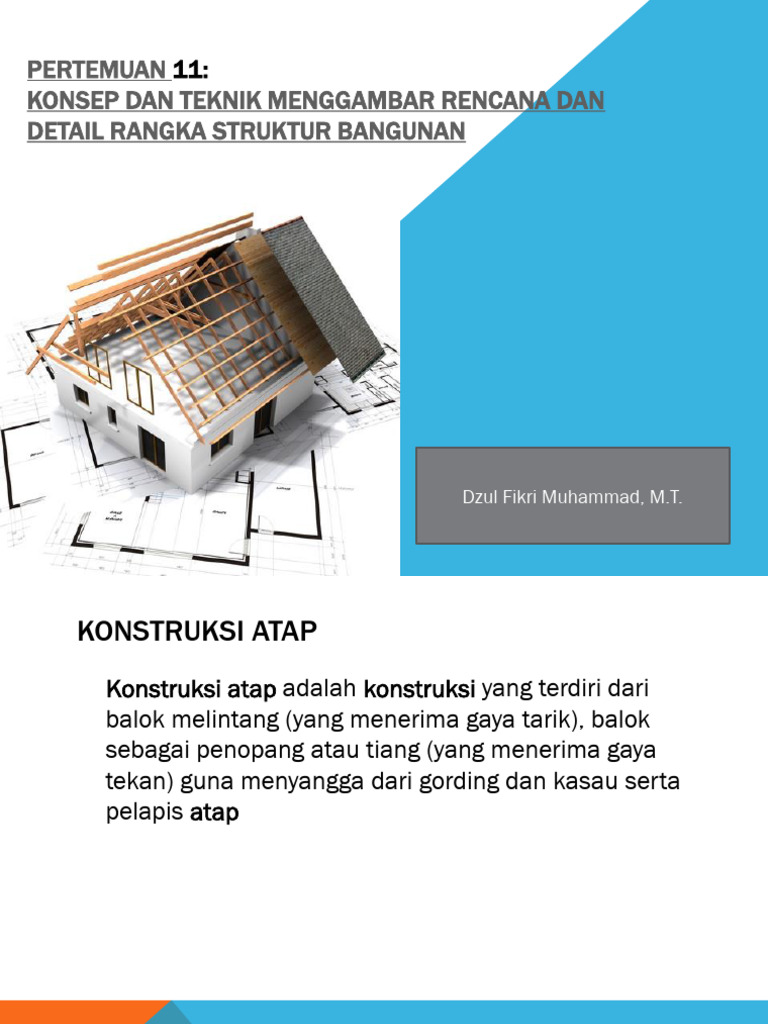 Pertemuan 11 Detail Struktur Rangka Atap | PDF