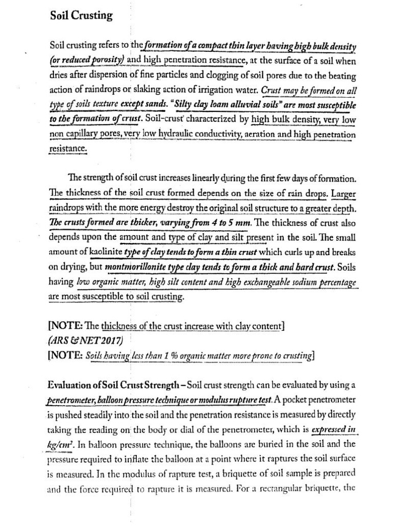 Types of Soil Crusting | PDF
