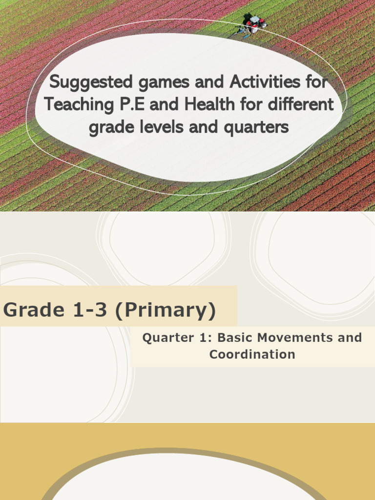 Suggested Games and Activities For Teaching PE and Health Autosaved ...