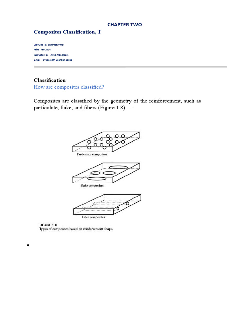 Lecture 3. Composite Materials. | PDF | Composite Material | Epoxy