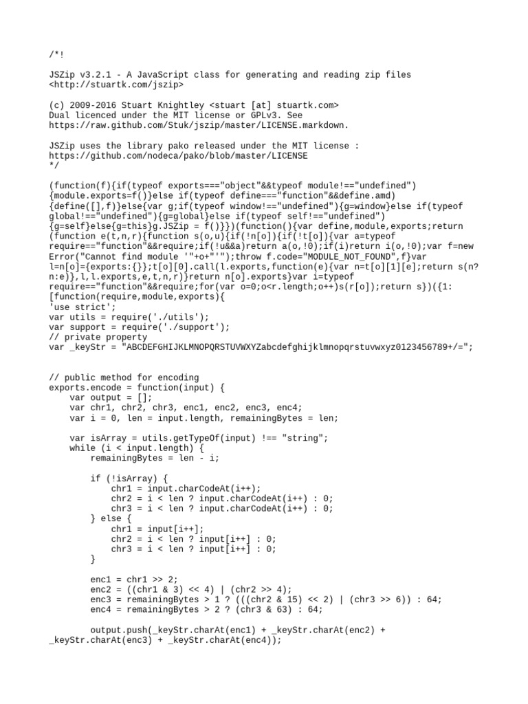 jszip.js | PDF | Data Management | Software Engineering