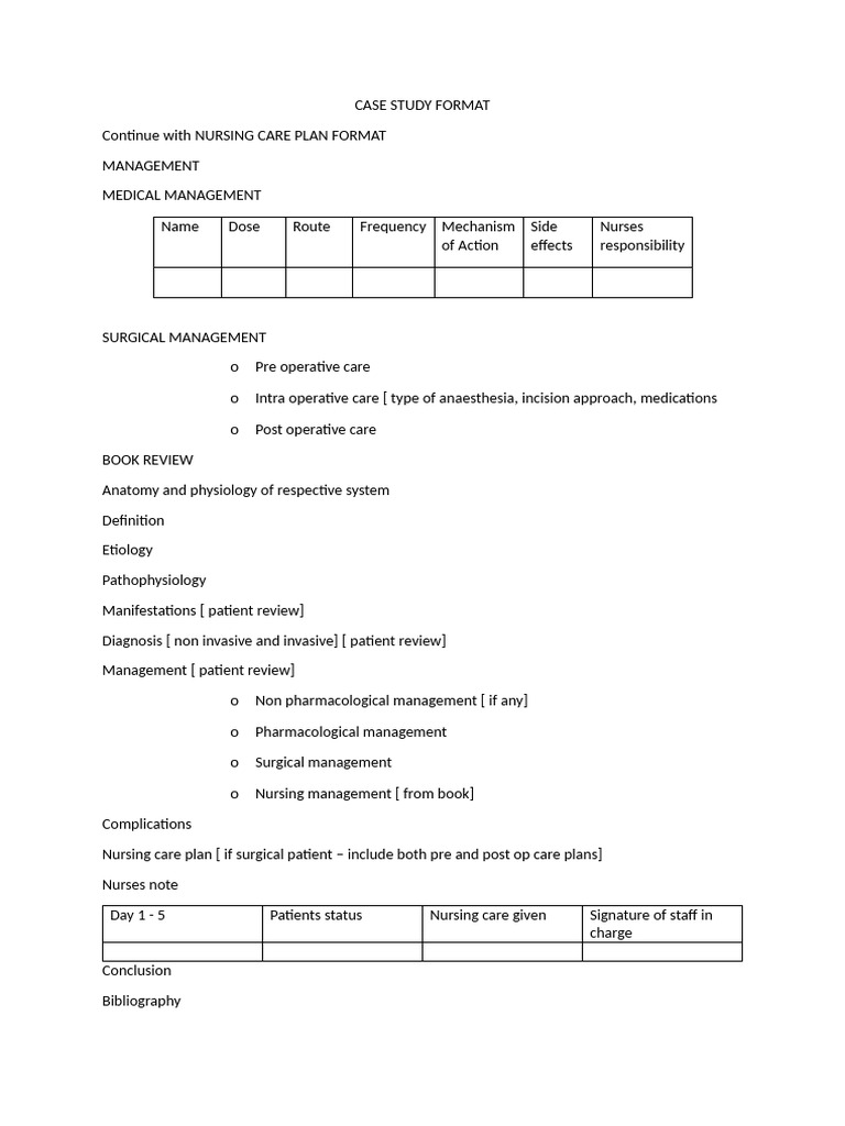 Nursing Case Study Format | PDF | Visual Acuity | Human Eye