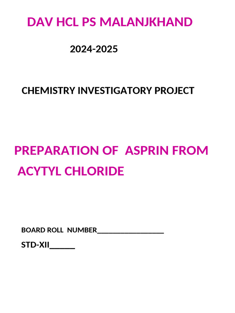 Investigatory Project Page - 1 | PDF