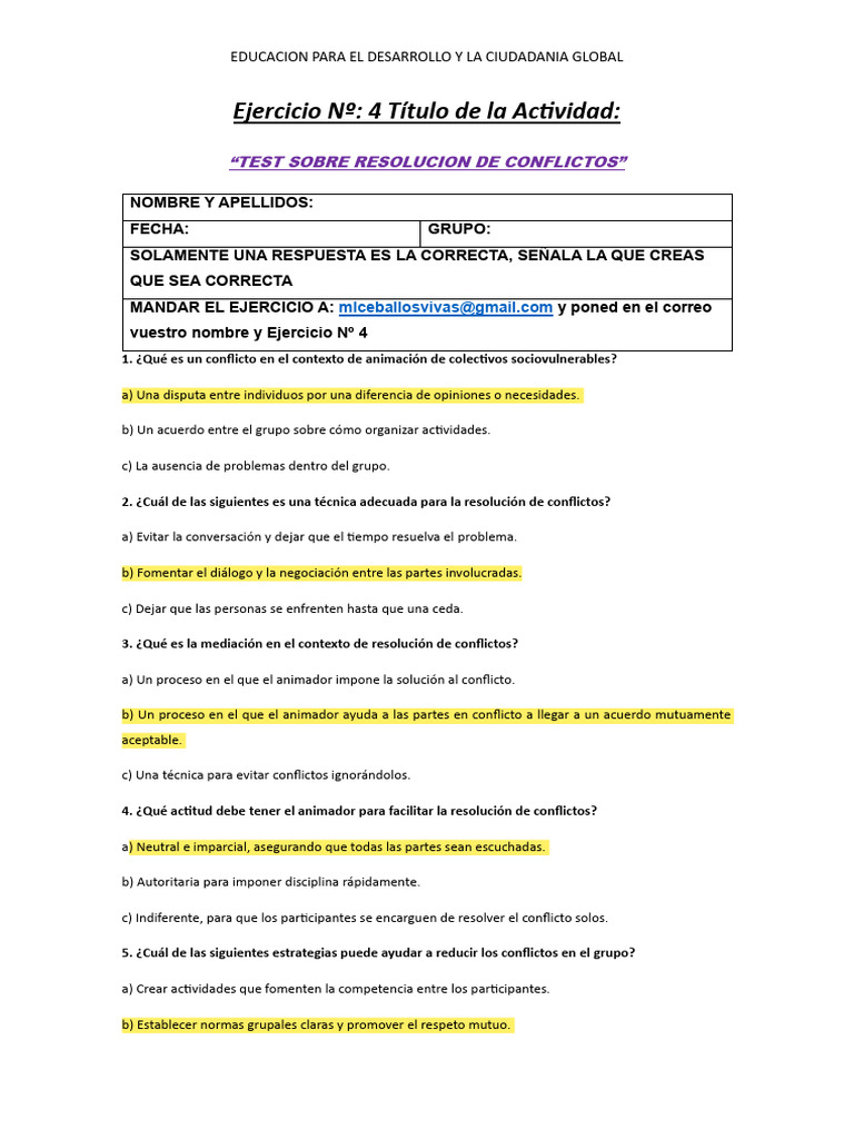 4-TEST CONFLICTOS .PDF SARA SANTOS | PDF | La resolución de conflictos ...