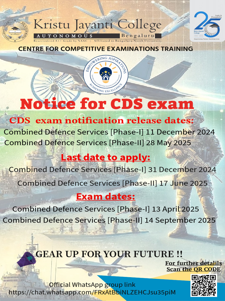CDS EXAM POSTER FINAL DRAFT | PDF