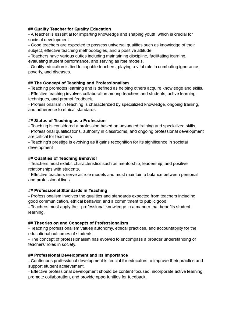 EDU 433 Assignment 1 | PDF | Teachers | Learning