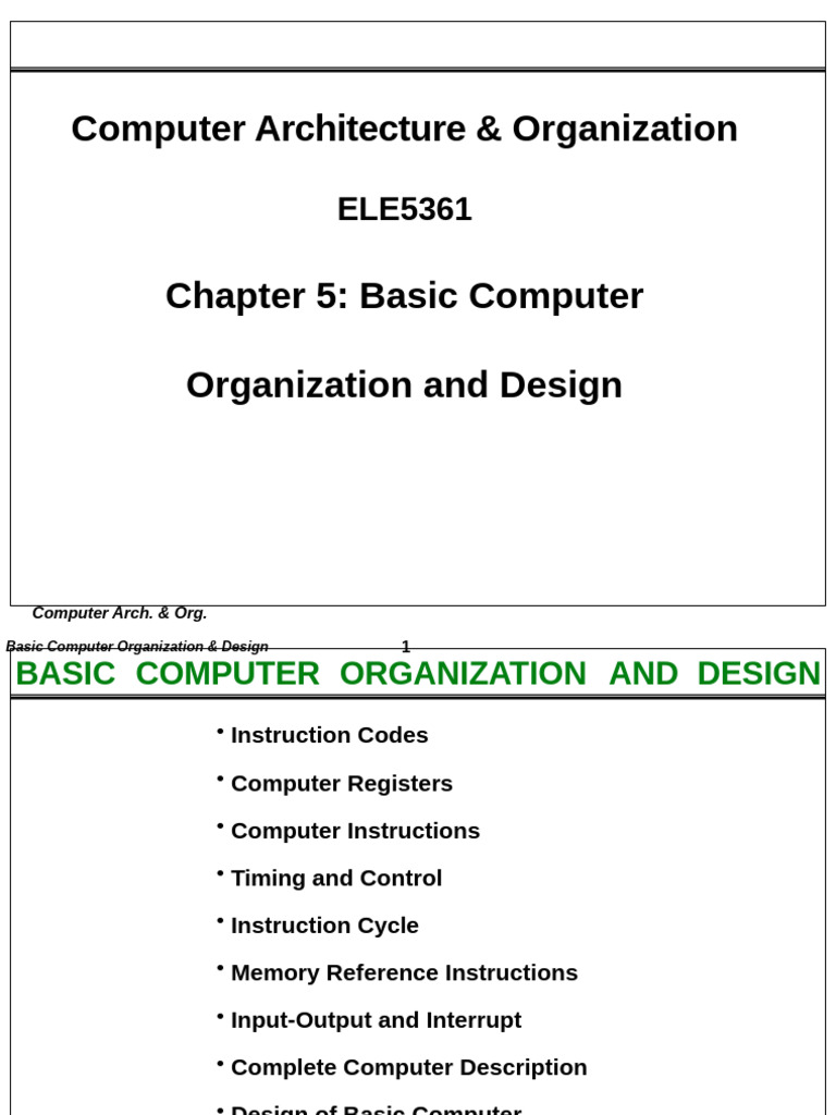 Chapter 5( Comp.arch) | PDF | Central Processing Unit | Input/Output