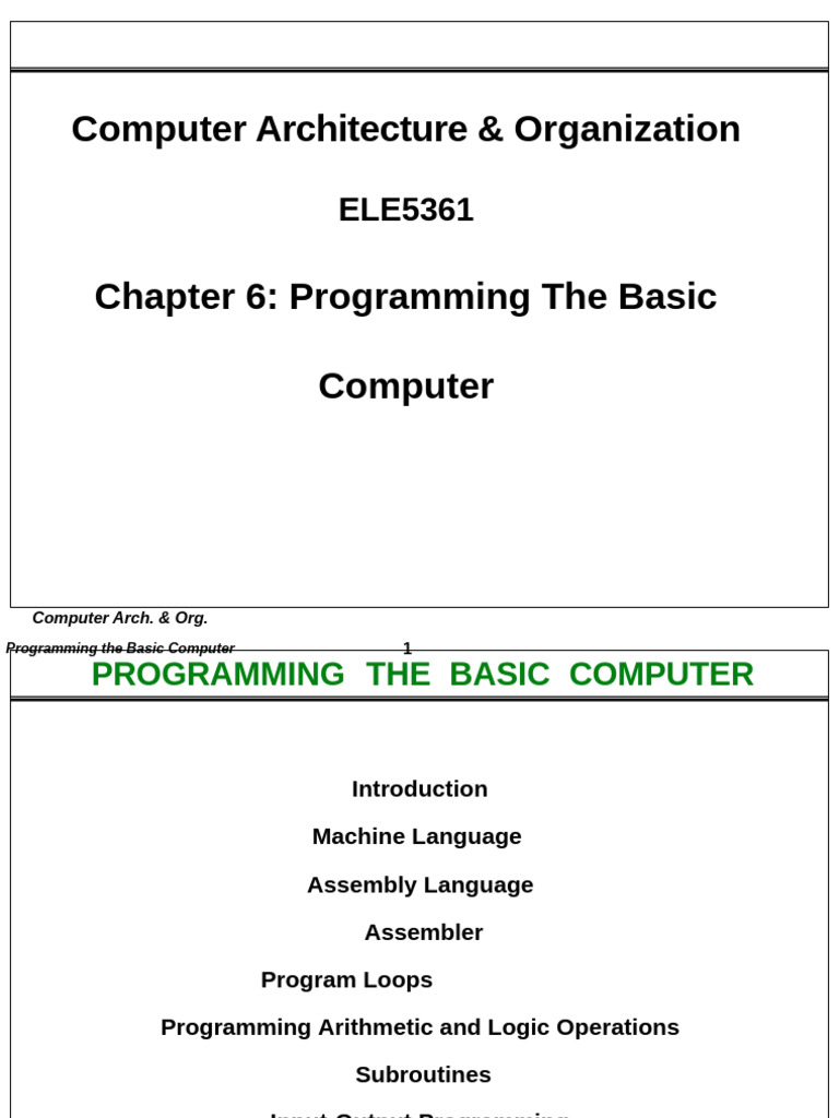 Chapter 6 (Comp. Arch) | PDF | Assembly Language | Subtraction