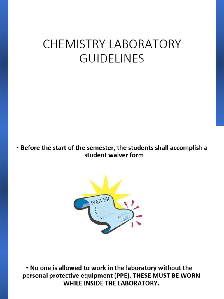 Chemistry Laboratory Guidelines Orientation | PDF | Burn | Fires