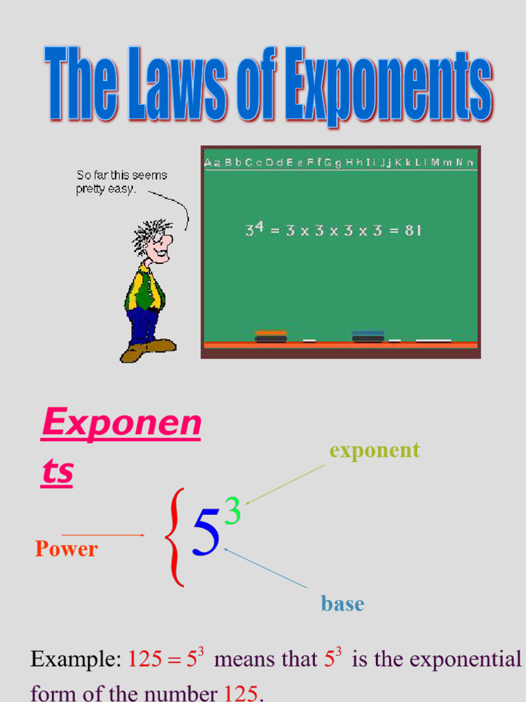 Law of Exponents 1 | PDF