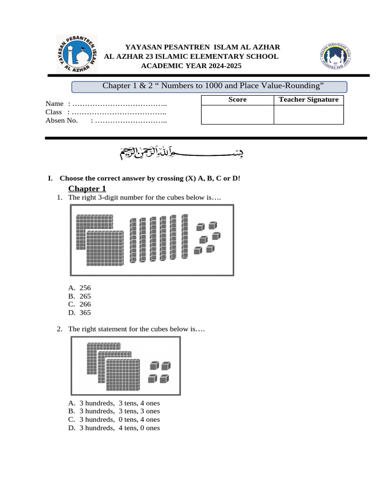 PR Theme 1 CP 1 CP 2 Grade 3 | PDF | Mathematics