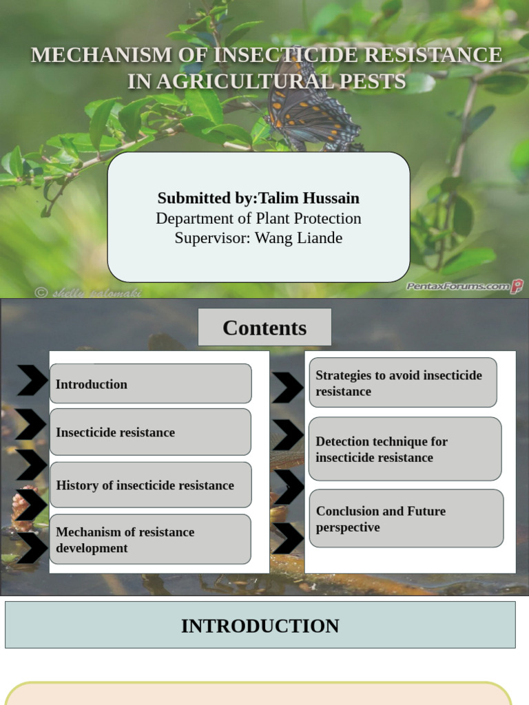 1_mechanism of Insecticide Resisistance in Agricultural Pests | PDF | Insecticide | Pesticide