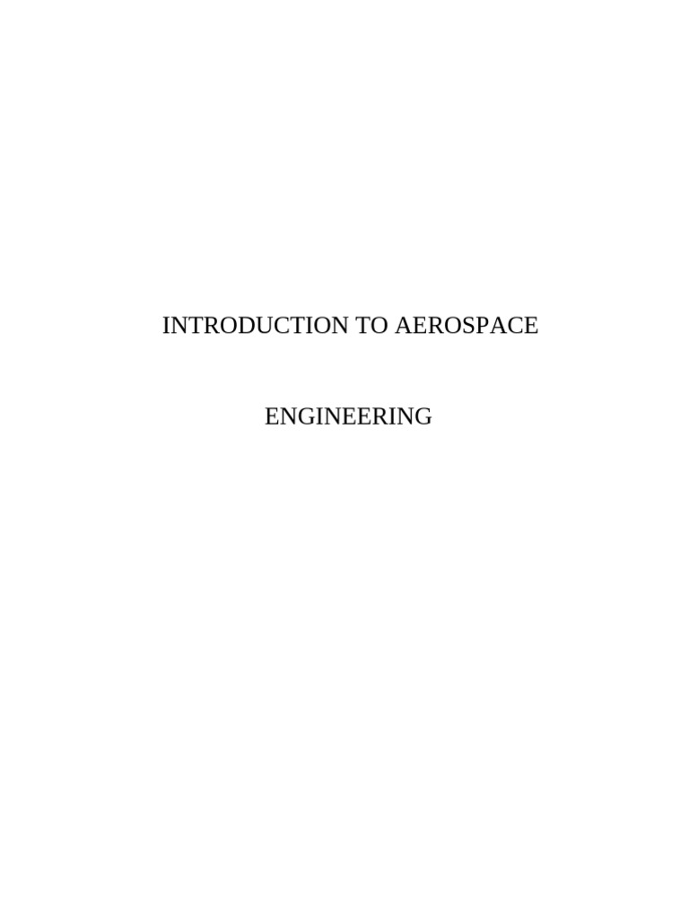 INTRODUCTION TO AEROSPACE | PDF | Atmosphere Of Earth | Atmosphere
