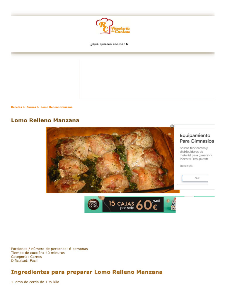 Lomo relleno | PDF