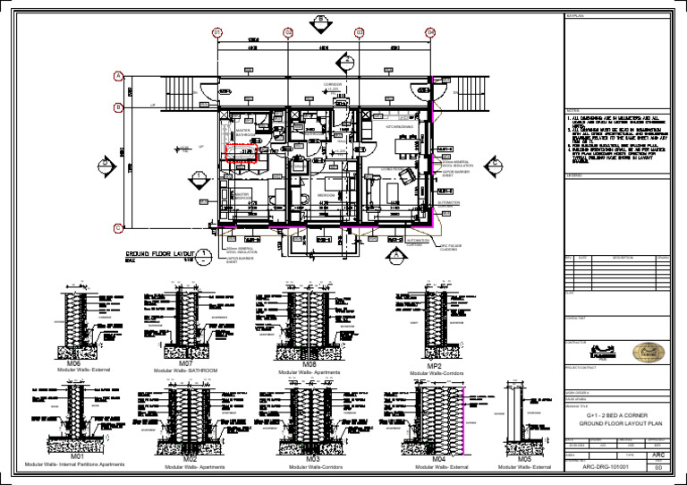 Ground Floor Layout Plan for Apartments | PDF | Residential Buildings ...