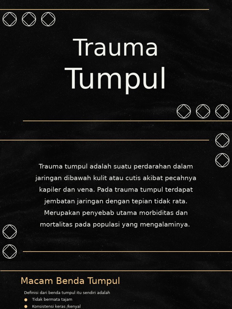 Trauma Tumpul: Jenis dan Penanganan | PDF