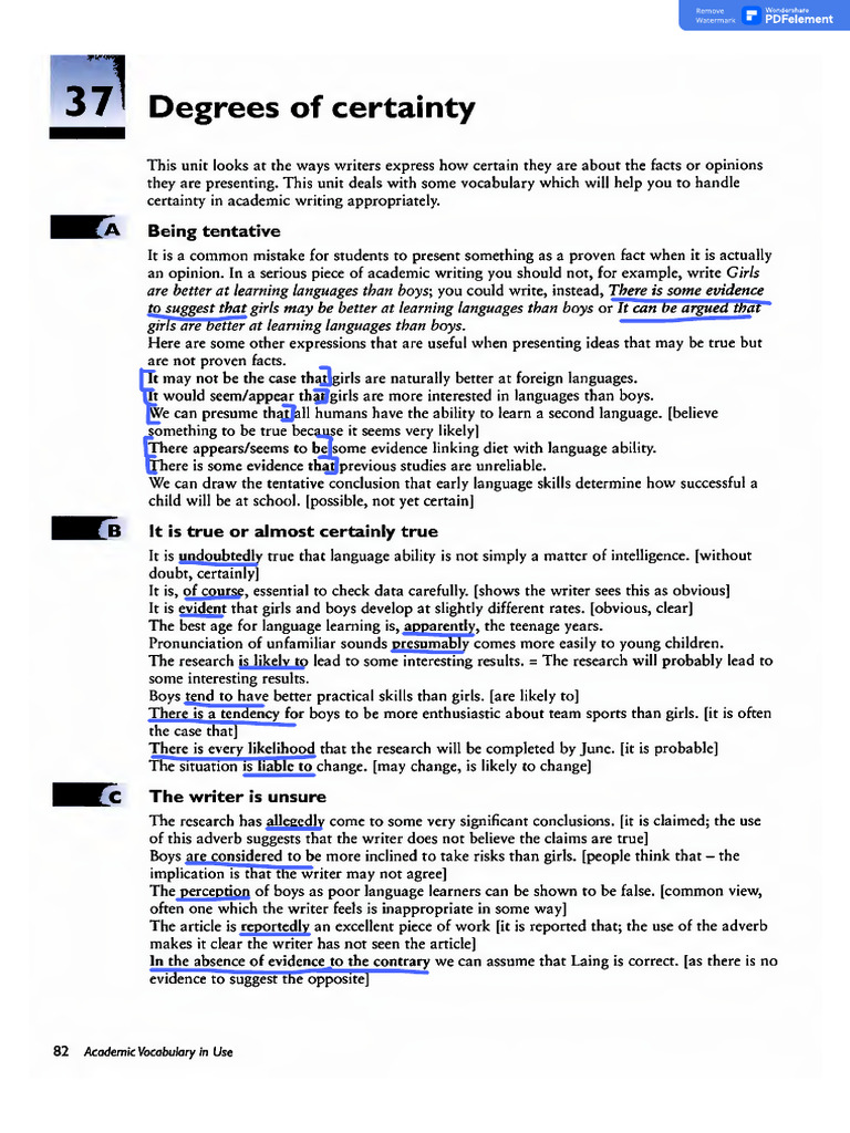 UNIT 37 - Academic Vocab in Use | PDF