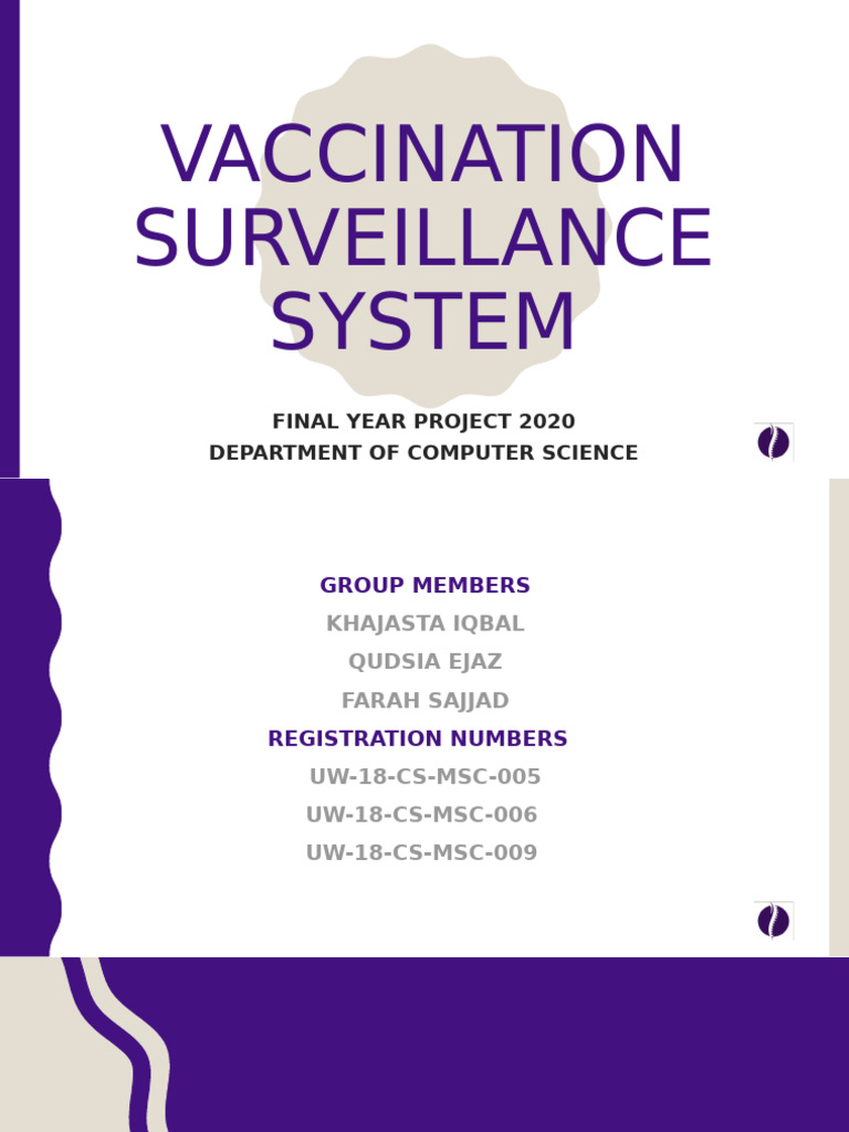 FYP - Presentation - VSS | PDF | Qr Code | Databases