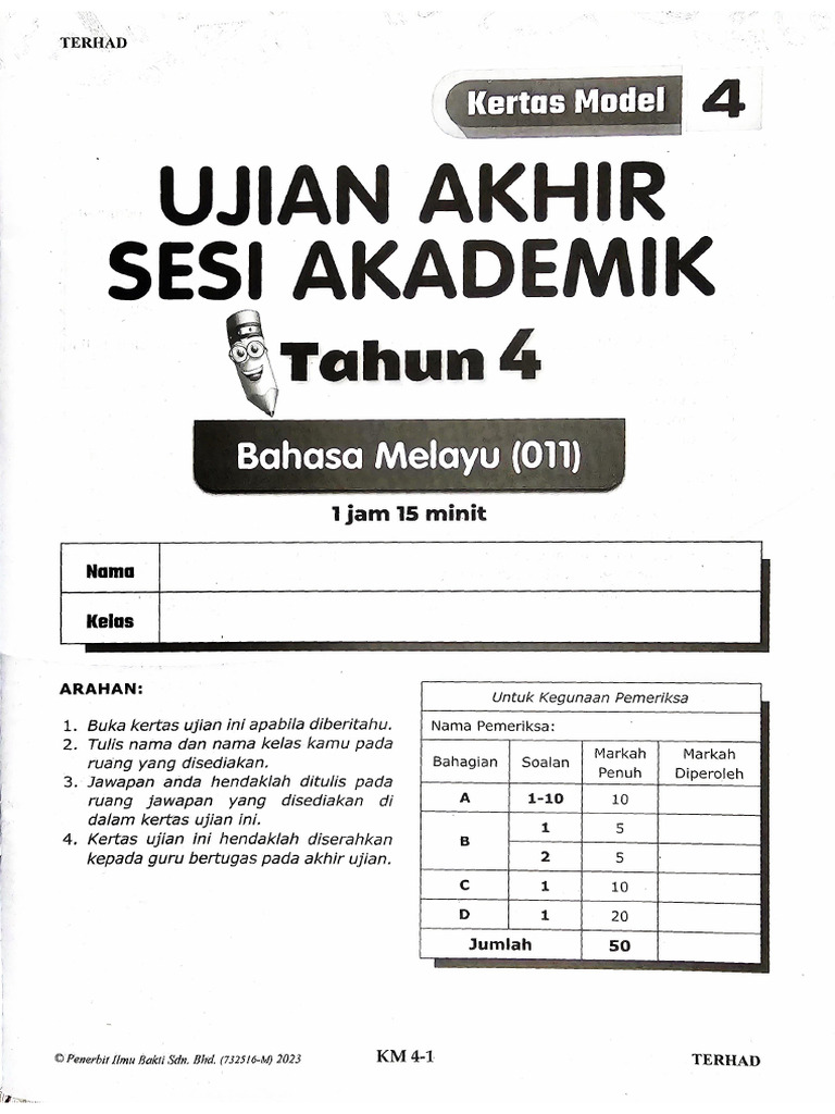 D4 BM Uasa Set 3 | PDF