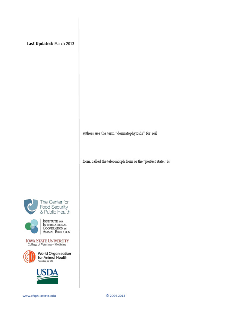 Dermatophytosis | PDF | Mycology
