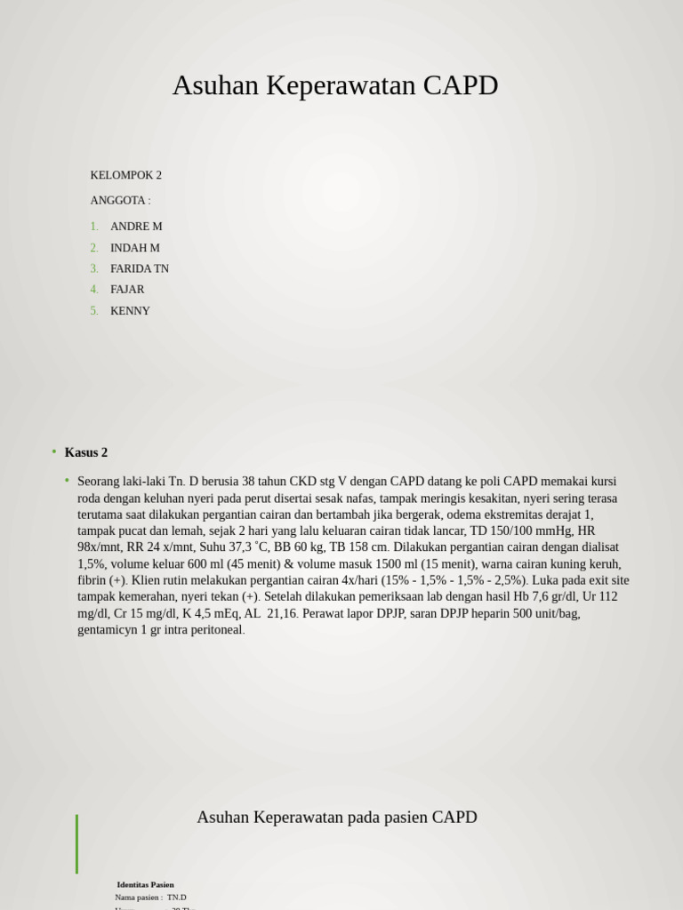 Capd Kelompok 2 Fix | PDF