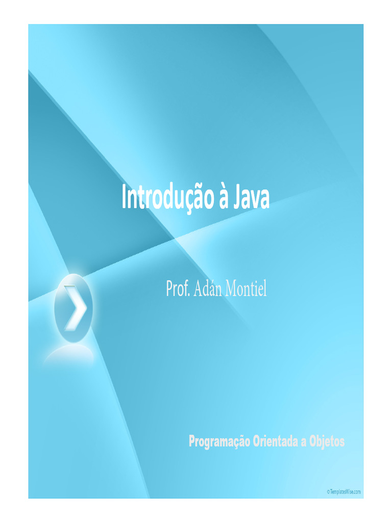 Aula 03 Introdução De Java Pdf Java Linguagem De Programação