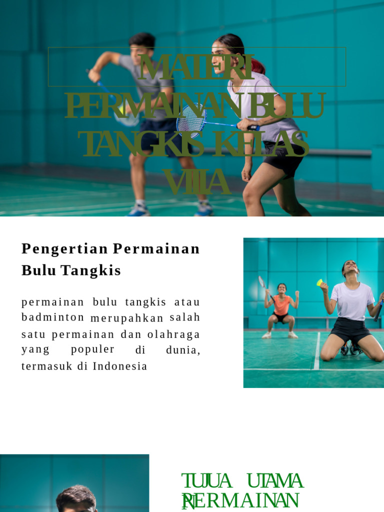 Pengertian dan Manfaat Bulu Tangkis | PDF