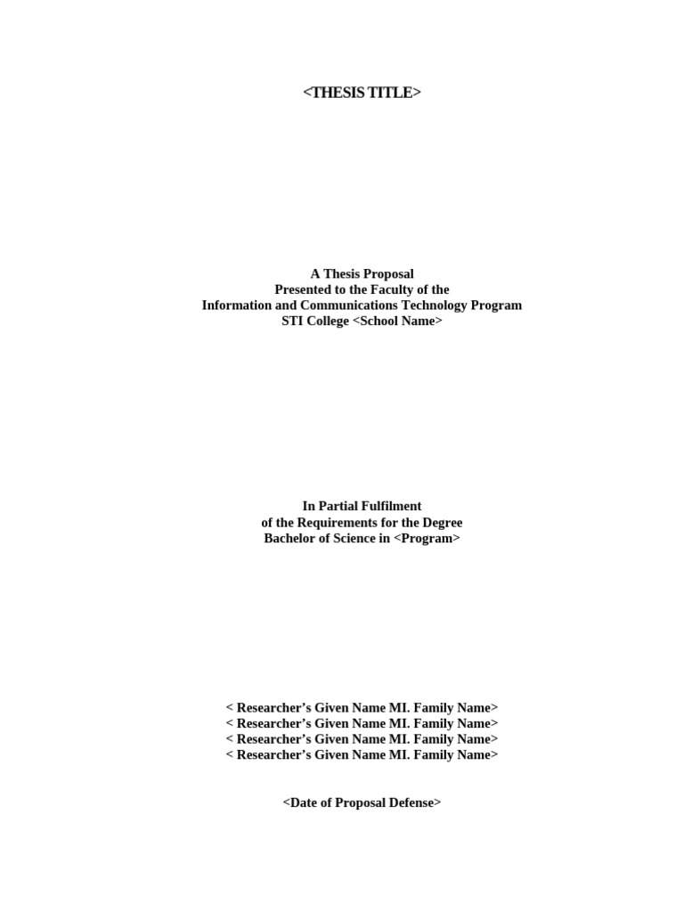 FT-CRD-188-00_Thesis_Proposal_Manuscript_Template(2) | PDF | Methodology | Thesis