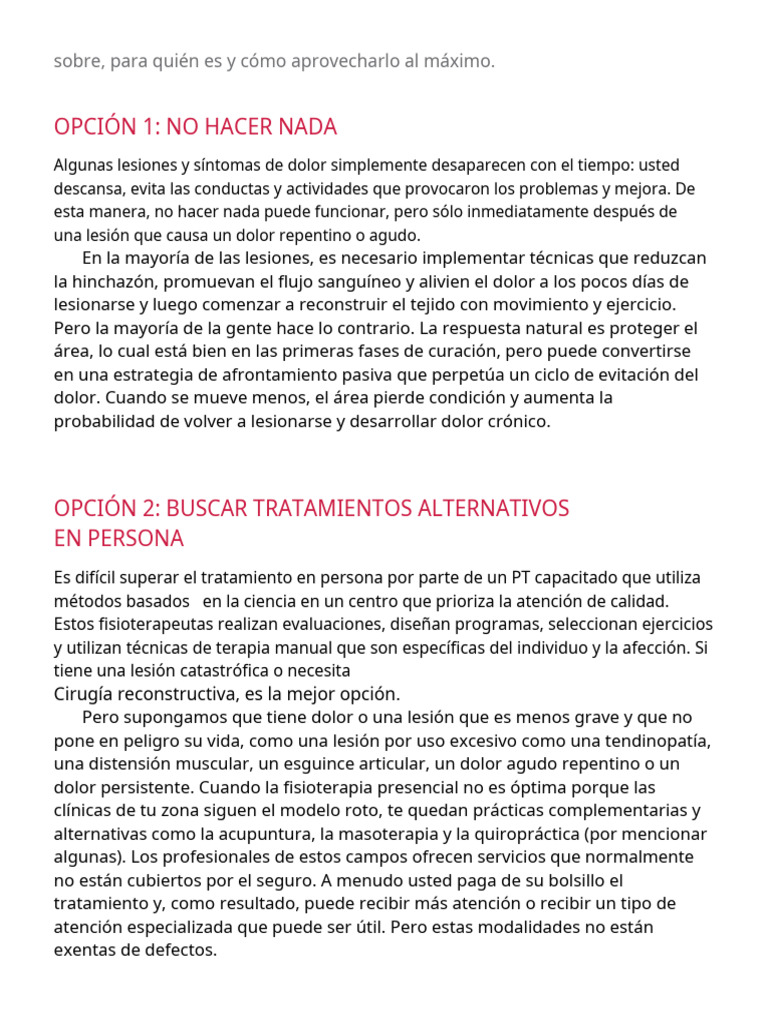 Resumen Partes 1 y 2 Rehab Science | PDF | Dolor | Cerebro