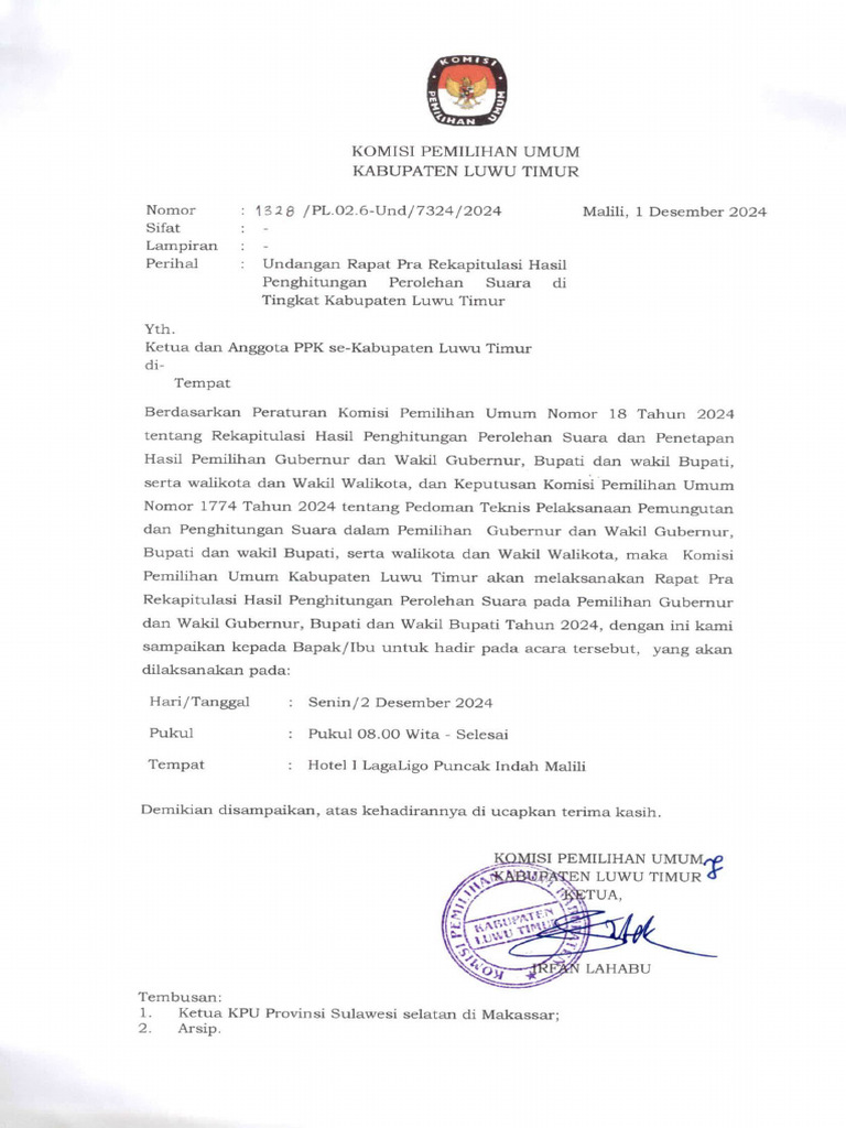 1328-Und Pra Rekap PPK | PDF