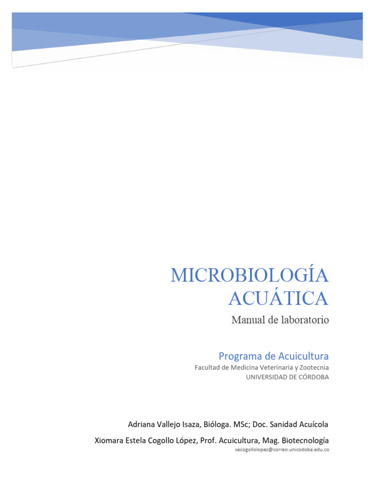 00 Manual Practicas Lab Micro Prac (v2022-05)XECL-AVI | PDF | Laboratorios | Agua