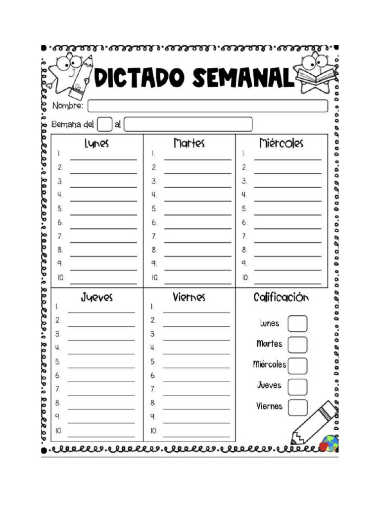 Dictado Semanal | PDF