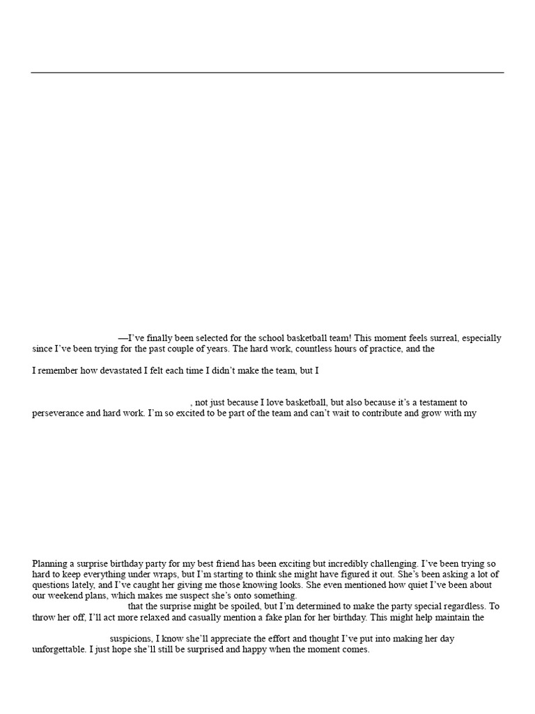 Class-8 Diary writing (Wow Grammar) (4) | PDF