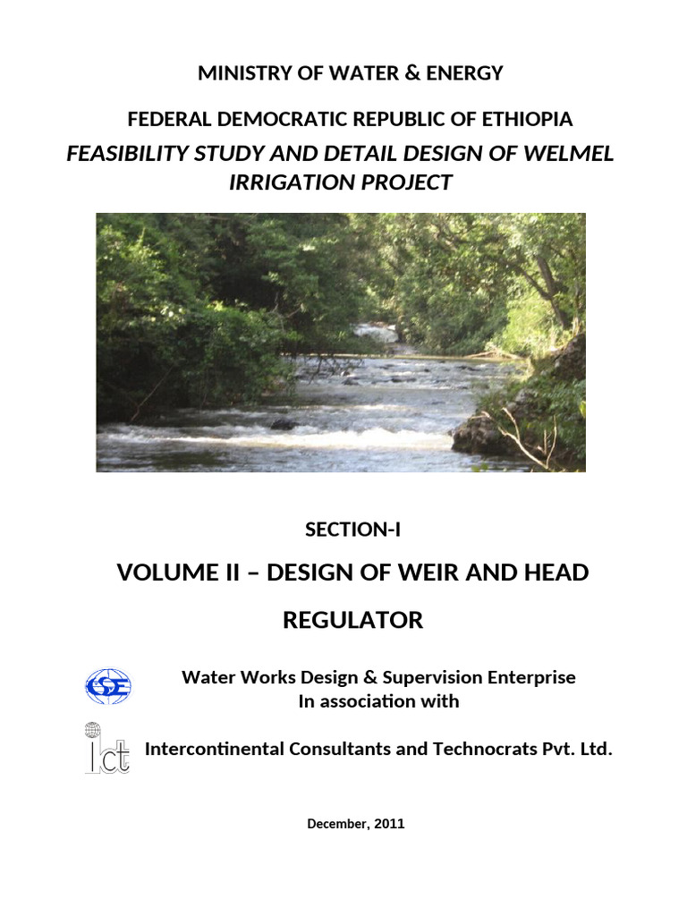 VOL II DESIGN OF WEIR and HR | PDF | Earthquakes | River