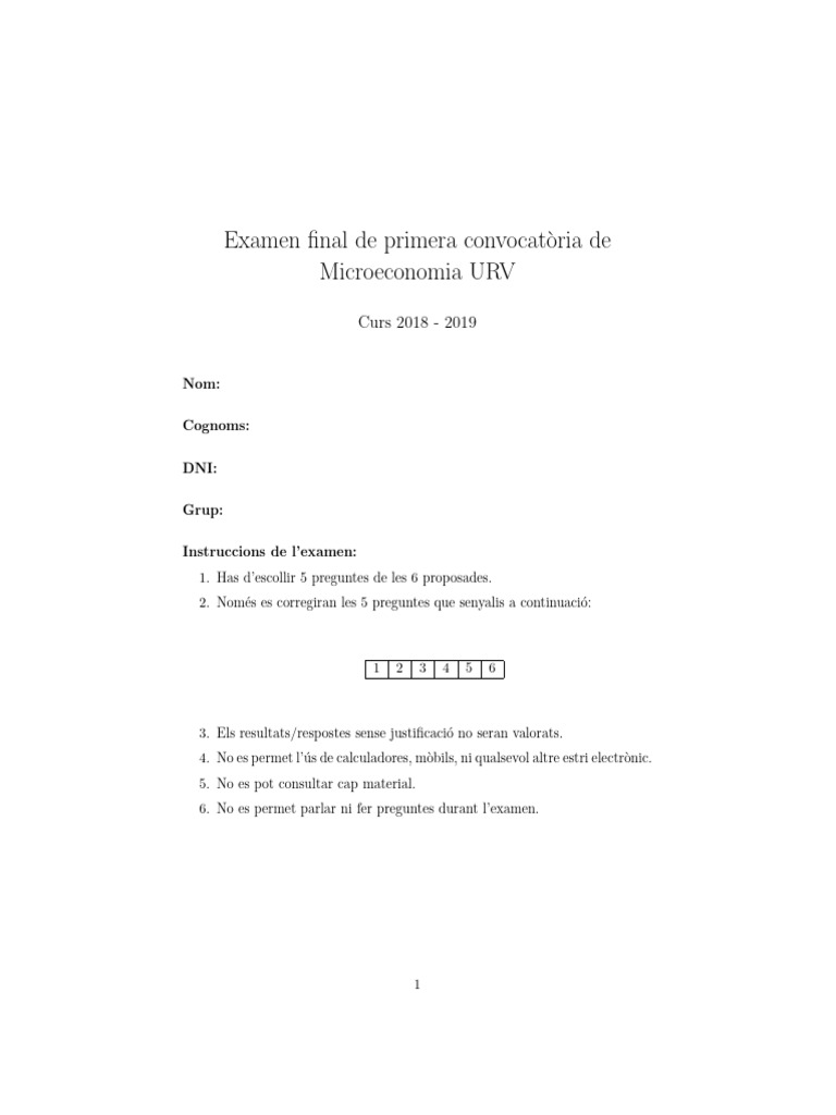 Micro 1convoc 2018 19 Catal | PDF