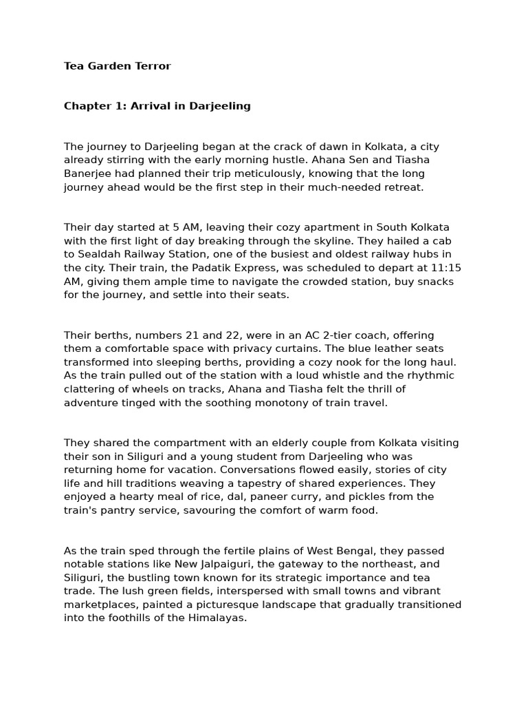 Darjeeling Tea Garden Mystery Unfolds | PDF | Psychological Trauma ...