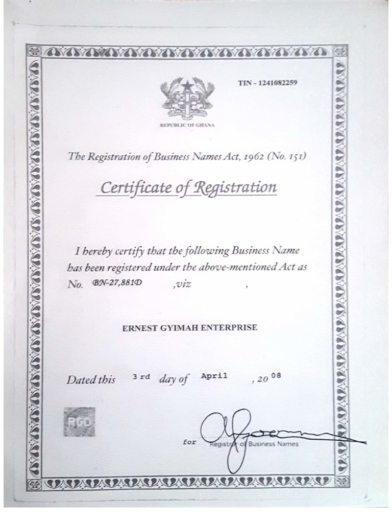 Ernest G Certs | PDF