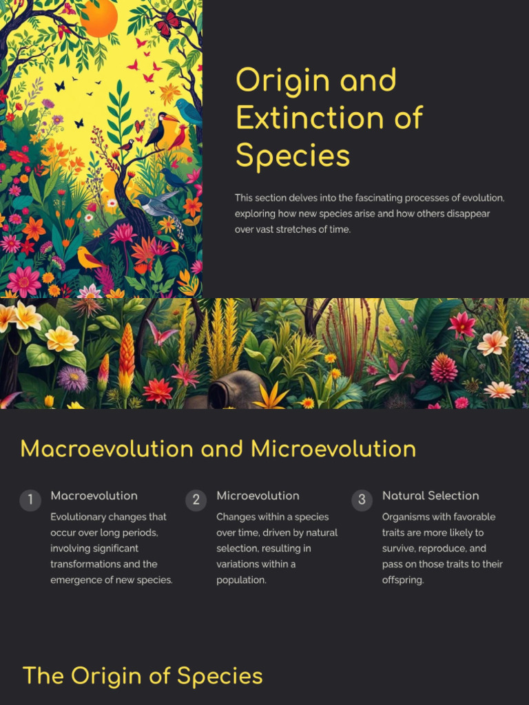 Origin and Extinction of Species | PDF