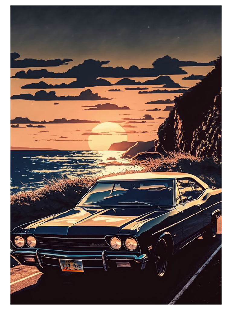 '1967 Chevrolet Impala' Poster by Pixaverse _ Displate | PDF
