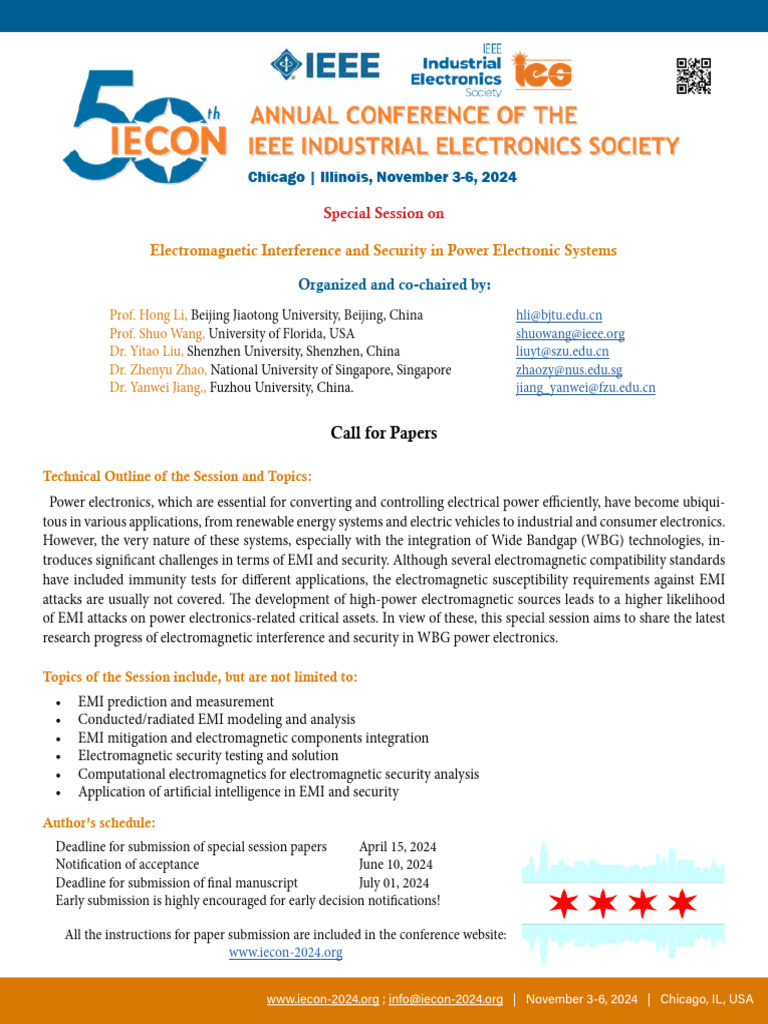 SS38- IECON 2024 | PDF | Electromagnetic Interference | Electromagnetic ...