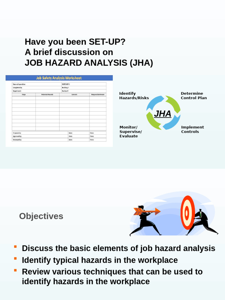 Job Hazard Analysis | PDF | Hazards | Working Conditions