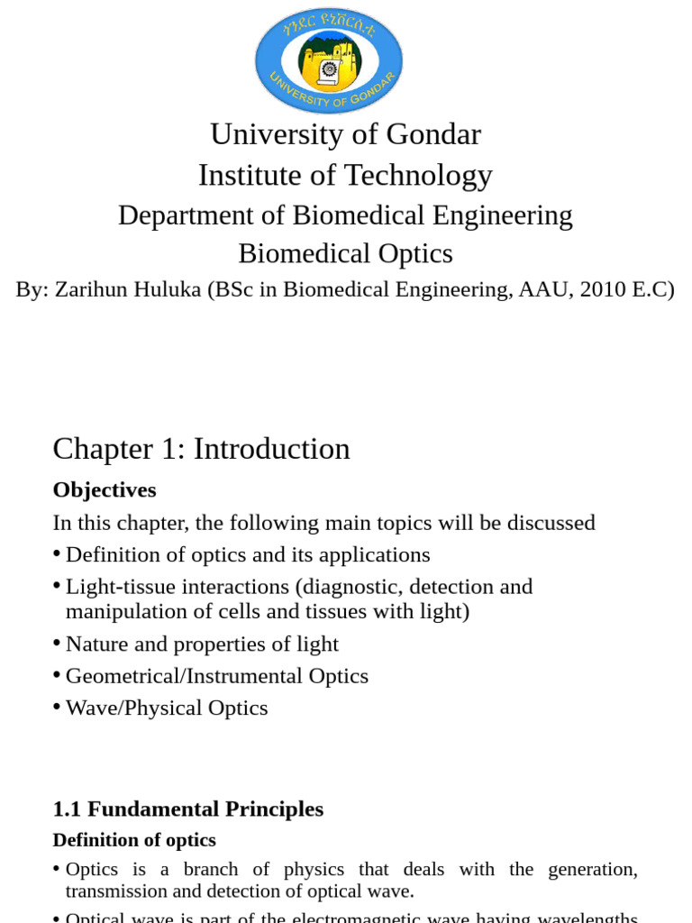 Lecture 01 ppt | PDF | Optics | Infrared