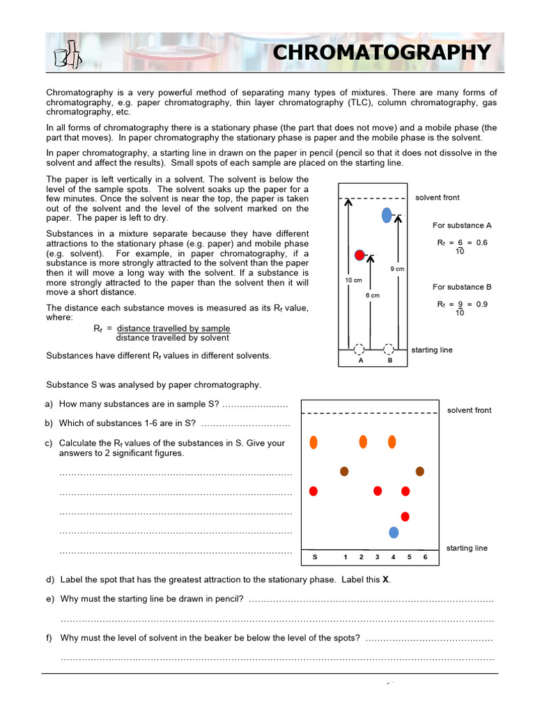 Chromatography_sheet | PDF | Chromatography | Techniques