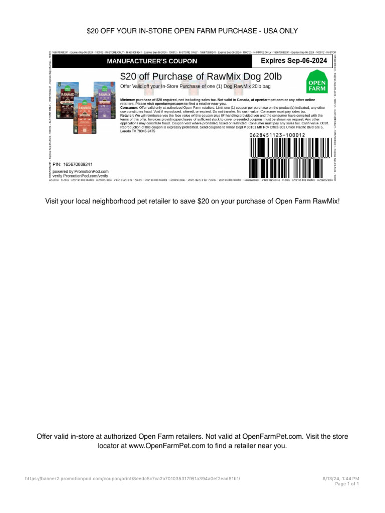 Coupons Powered by PromotionPod.com | PDF