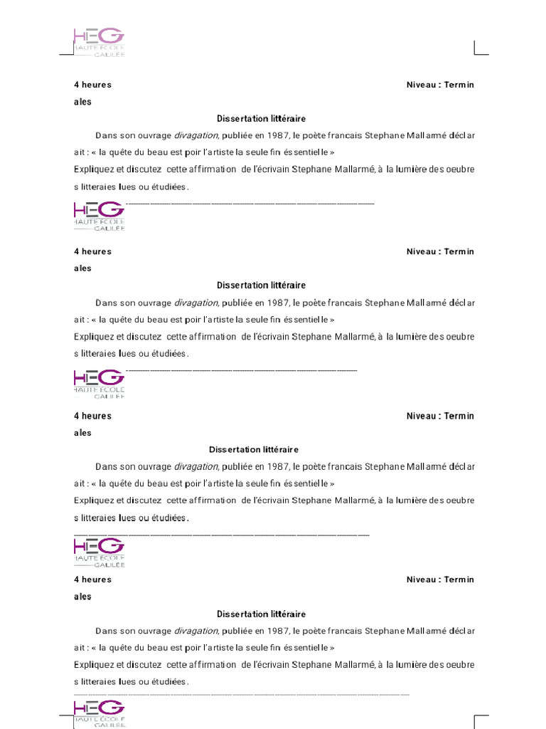 Devoir Tle - Phoenix | PDF