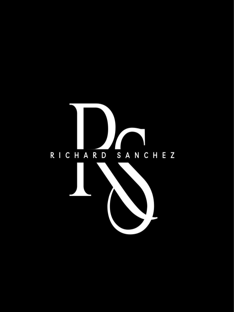 Black and White Minimalist Professional Initial Logo | PDF